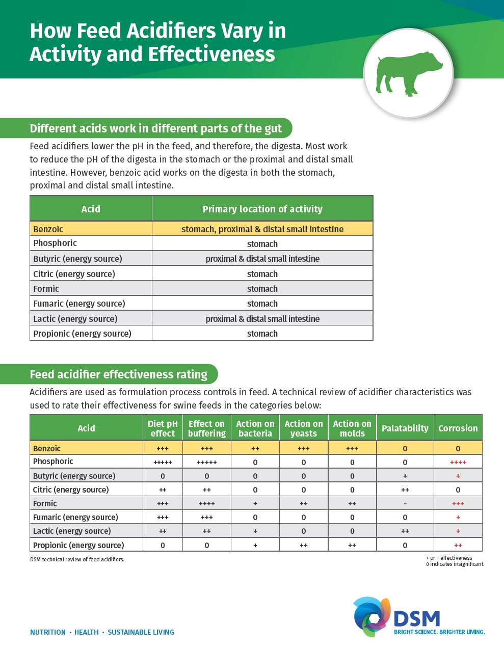 How Feed Acidifiers Vary in Activity and Effectiveness
